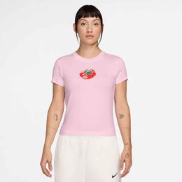 T-Shirt Nike Sportswear "W NSW CHLLKNT MODCRP TMATO TEE", Damen, Gr. S, pink foam, Obermaterial: 48% Viskose, 46% Baumwolle, 6% Elasthan, Shirts T-Shirt, f&uuml;r sportliche Looks, f&uuml;r Sportmode und Streetwear, elastisch