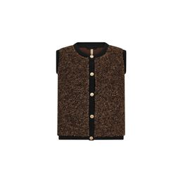 Kurzweste soyaconcept "Soya Concept Vest SC-BESSIE", Herren, Gr. L, 98694 hot fudge melange, Obermaterial: 100% Polyester, Westen