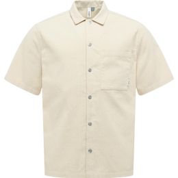 Kurzarmhemd Ragwear "Teecord", Herren, Gr. L (52), Normalgr&ouml;&szlig;en, ecru, Cord, Material: 56% Polyester, 44% Baumwolle, l&auml;ssig geschnitten h&uuml;ftlang, weit, Hemden, L&auml;ssiges Kurzarm-Overshirt