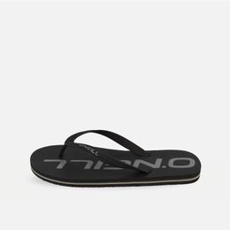O`Neill Sandale O'NEILL "PROFILE LOGO SANDAL MEN LOW", Herren, Gr. 40, schwarz, Synthetik, Schuhe Sandale