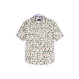 Kurzarmhemd OLYMP "OLYMP Casual, regular fit, Kent", Herren, Gr. XXL, Normaler Arm, oliv, 100% Baumwolle, Hemden