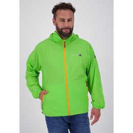 Regenjacke DEPROC Active "ROBSON MN II", Herren, Gr. L (52), gr&uuml;n, 100% Polyester, normal, elastischer Bund mit Gummizug, Jacken Regenjacke, auch in Gro&szlig;en Gr&ouml;&szlig;en erh&auml;ltlich