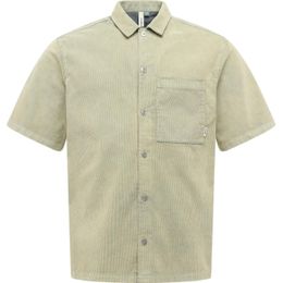 Kurzarmhemd Ragwear "Teecord", Herren, Gr. L (52), Normalgr&ouml;&szlig;en, dusty, Cord, Material: 56% Polyester, 44% Baumwolle, l&auml;ssig geschnitten h&uuml;ftlang, weit, Hemden, L&auml;ssiges Kurzarm-Overshirt