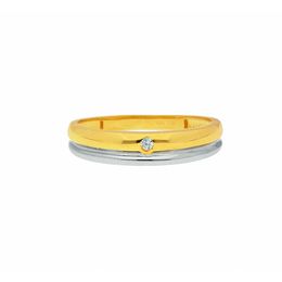 Adelia&acute;s Fingerring ADELIA&acute;S "Damenring 333 Gold ( 8K ) mit Zirkonia &ndash; Goldring" Gr. 48, silber, Fingerringe, Damen, 48, Gold, Fingerring, Goldring
