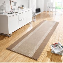 Teppich Hanse Home "Band" Gr. 41, beige, B:80cm H:9mm L:300cm, Kunstfaser, Teppiche, Teppich, Kurzflor, weich, L&auml;ufer Gr&ouml;&szlig;en, Wohnzimmer, Schlafzimmer, Esszimmer