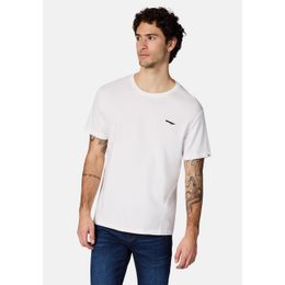 T-Shirt Ragwear "Samms I Gots YOUMODO", Jungen, Gr. XXXL (58), wei&szlig;, Material: 100% Baumwolle, Basic, relaxed fit h&uuml;ftlang, Rundhals, normaler Saum, Shirts T-Shirt, Kurz&auml;rmliges Shirt mit Skateboard-Stickerei