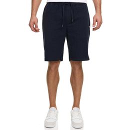 Shorts INDICODE "INDrum", Herren, Gr. L, N-Gr, navy, Web, Obermaterial: 100% Baumwolle, unifarben, regular fit knielang, Hosen Shorts