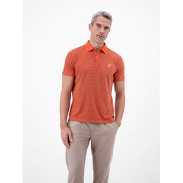 Poloshirt Lerros, Damen, Gr. L, storm grau, Single Jersey, Obermaterial: 100% Baumwolle, gestreift, normal h&uuml;ftbedeckend, Rundhals, Shirts, Kurzarm-Polo mit feinen Streifen