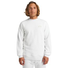 Sweatshirt Billabong "Arch Cr", Herren, Gr. L, wei&szlig; (oatmeal heather), Obermaterial: 55% Baumwolle, 25% Baumwolle, 20% Polyester., Sweatshirts Sweatshirt