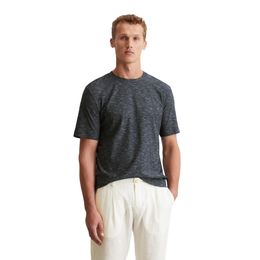 Marc O'Polo T-Shirt MARC O'POLO, Herren, Gr. S, grau (grau melange), Jersey, Obermaterial: 100% Baumwolle, meliert, Rundhals, Shirts T-Shirt