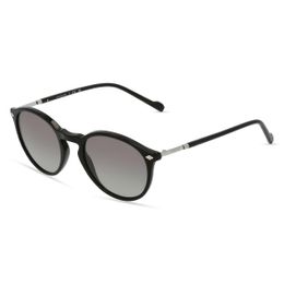 Vogue eyewear VO5432S | Herren-Sonnenbrille | Fassung: Vollrand, Panto, Acetat, Schwarz | Glasfarbe: Grau Verlaufend