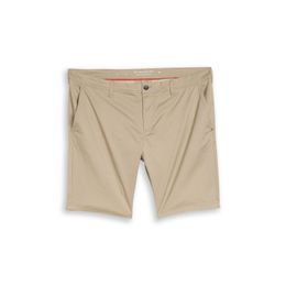 Tom Tailor Herren Plus Size - Slim Chino Shorts, beige, Uni, Gr. 46