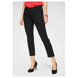 7/8-Jeans MAC "Dream Chic", Damen, Gr. 42, L&auml;nge 27, schwarz (schwarz, schwarz), Denim/Jeans, Obermaterial: 48% Baumwolle, 48% Polyester, 4% Elasthan, unifarben, sehr figurbetont 7/8-L&auml;nge, Jeans, verk&uuml;rzte Form mit Rei&szlig;verschluss, Topseller