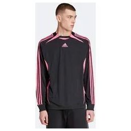 T-Shirt Adidas ORIGINALS "TEAMGEIST ADICOLOR LONGSLEEVE", Herren, Gr. M, pink (schwarz, lucid pink), Obermaterial: 100% Polyester, Rundhals, Shirts T-Shirt, lang&auml;rmlig, sportliches Design, mit energiegeladenen Grafiken