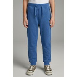 Sweathose name it "NMMVIMO SWE PANT BRU NOOS", Jungen, Gr. 86, N-Gr, delft, Sweatware, Obermaterial: 60% Baumwolle, 40% Polyester, unifarben, regular fit normal, Hosen Sweathose