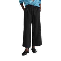 Marc O'Polo Culotte MARC O'POLO DENIM, Damen, Gr. S, N-Gr, blau depths, Web, Obermaterial: 100% Lyocell, relaxed fit kn&ouml;chellang, Hosen Culotte, relaxed fit aus LENZING Lyocell