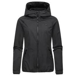 Outdoorjacke Ragwear "Dizzie Tech", Damen, Gr. M (38), schwarz, Obermaterial: 100% Polyester. Innenfutter: 100% Polyester, gerade h&uuml;ftbedeckend, hoch geschlossener Ausschnitt, &Auml;rmel ohne &Auml;rmelschlitz Rippstrickb&uuml;ndchen mit Gummizug, Jacken Outdoorjacke, Wasserdichte Damen &Uuml;bergangsjacke mit gro&szlig;er Kapuze