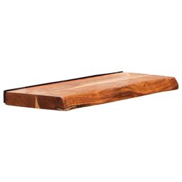 Livetastic Wandboard, Natur, Holz, Akazie, massiv, Holz, 60x3.5x20 cm, Wohnzimmer, Regale, Wandboards