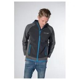 Softshelljacke DEPROC ACTIVE "XLight CAVELL Men", Herren, Gr. XXL (56), indigo, 96% Polyester; 4% Elasthan, mit Gummizug, Jacken Softshelljacke, auch in Gro&szlig;en Gr&ouml;&szlig;en erh&auml;ltlich
