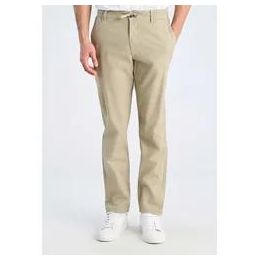 Leinenhose LINDBERGH "Leinenhose Tapered Fit", Herren, Gr. XS, soft gr&uuml;n, Obermaterial: 55% Leinen, 45% Baumwolle, unifarben, gerade, unten schmal, Hosen