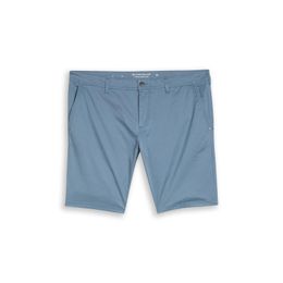 Tom Tailor Herren Plus Size - Slim Chino Shorts, blau, Uni, Gr. 46