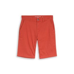 Tom Tailor Herren TTSLIM Chino Shorts, rot, Uni, Gr. 30
