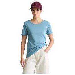 Marc O'Polo T-Shirt MARC O'POLO DENIM "aus reiner Bio-Baumwolle", Damen, Gr. S, blau dawn, Obermaterial: 100% Baumwolle, unifarben, Basic, slim fit, Rundhals, normaler Saum, Shirts T-Shirt