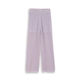 Tom Tailor M&auml;dchen Wide Leg Strickhose, lila, Uni, Gr. 152