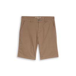 Tom Tailor Herren TTSLIM Chino Shorts, braun, Uni, Gr. 30