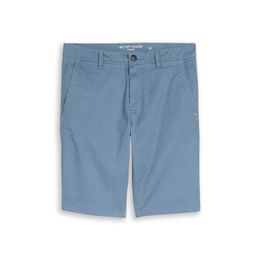 Tom Tailor Herren TTSLIM Chino Shorts, blau, Uni, Gr. 40