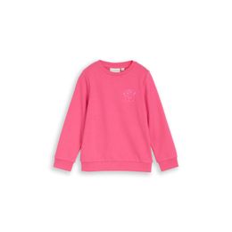 Tom Tailor M&auml;dchen Basic Sweatshirt mit R&uuml;ckenprint, rosa, Uni, Gr. 92/98