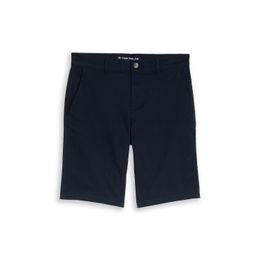 Tom Tailor Herren TTSLIM Chino Shorts, blau, Uni, Gr. 30