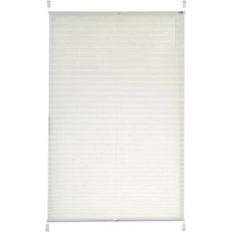 K-home Plissee &raquo;Klemmfix Elba&laquo; Lichtschutz ohne Bohren Lichtschutz, ohne Bohren, verspannt, bedruckt wei&szlig; Obermaterial: 100% Polyester 130cm, 