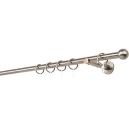 mydeco Gardinenstange &raquo;20mm Ball Wandtr&auml;ger 12 cm&laquo; 1 l&auml;ufig-l&auml;ufig Fixma&szlig; braun B/L: 380cm, 1 l&auml;ufig