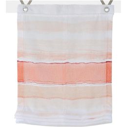 Kutti Raffrollo &raquo;Adele&laquo; mit Hakenaufh&auml;ngung ohne Bohren freih&auml;ngend wei&szlig;, mit Farbverlauf, halbtransparent, Polyester, pflegeleicht orange Obermaterial: 100