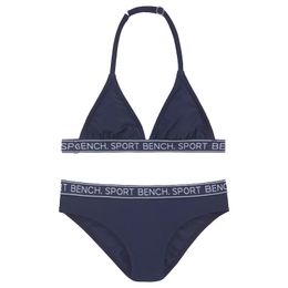 Bench. M&auml;dchen Triangel-Bikini &raquo;Yva Kids&laquo; in sportlichem Design und Farben blau 122/128, N-Gr