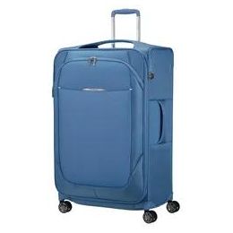 Weichgep&auml;ck-Trolley Samsonite "RE-LITE, verschiedene Gr&ouml;&szlig;en und Farben", Gr. B/H/T: 48cm x 78cm x 33cm 115 l, blau (capri blau), Polyester, Koffer, mit arretierbarem und versenkbarem Druckknopf-Trolleysystem