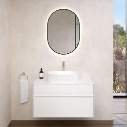Villeroy & Boch Villeroy & Boch Embrace Schrank mit Waschtisch, mit Spiegel, 5A6056R1+A95600DH+A4716000,