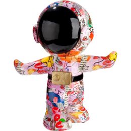 Skulptur Gilde "Figur Astronaut OOH LALA", mehrfarbig, B:26cm H:30cm T:15cm, Kunstharz, Dekofiguren