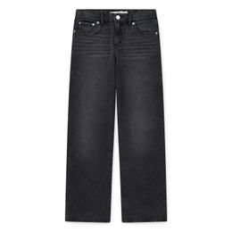 Weite Jeans LEVI'S KIDS "LVG WIDE LEG JEANS", M&auml;dchen, Gr. 6 (116), N-Gr, wish me luck, Denim/Jeans, Obermaterial: 69% Baumwolle, 30% Polyester, 1% Elasthan, Jeans, for GIRLS