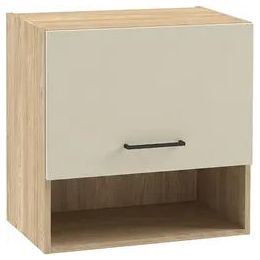 H&auml;ngeschrank KOCHSTATION "KS-Kolari", kaschmirfarben, eichefarben hell, B:60cm H:60,9cm T:36,6cm, FSC-zertifizierter Holzwerkstoff, Schr&auml;nke, H&auml;ngeschrank, Ma&szlig;e (B/T/H): 60 x 36,6 x 60,9 cm