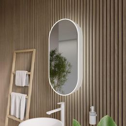 rivea Malie Spiegelschrank B: 45 H: 90 cm, mit umlaufender Beleuchtung,, BR0920WH,