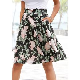 Buffalo Sommerrock mehrfarbig Gr. 46 f&uuml;r Damen. Figurumspielend. Nachhaltig.