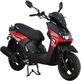 Motorroller Gt Union "Cross 2.0 125", rot (rot, schwarz), Motorroller, 85 km/h, Luftgek&uuml;hlter Motor, B:75cm H:115cm L:204cm