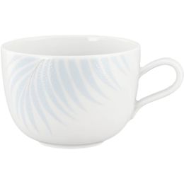 Tasse Seltmann Weiden "Liberty Mediterranean", wei&szlig;, blau, grau, B:13,3cm H:7,4cm &Oslash;:10,3cm, Porzellan, Trinkgef&auml;&szlig;e, Tasse, Kaffeetasse