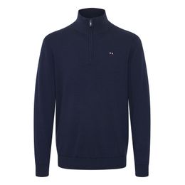 Troyer FQ1924 "Troyer FQElias", Herren, Gr. XL, blau (navy blazer), Obermaterial: 70% Baumwolle CO. 30% Polyester PES., unifarben, normal, Rundhals, Pullover Troyer