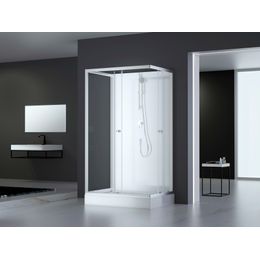 Komplettdusche MARWELL "White Dream", wei&szlig;, B:110cm H:200cm T:80cm, Duschkabinen, inkl. Armaturen