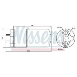 NISSENS Trockner, Klimaanlage 95462 &Oslash;90mm 90mm f&uuml;r RENAULT VAUXHALL NISSAN OPEL 8200468518 2764000Q0A 93856084