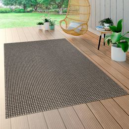Teppich Paco Home "Waregem 622", grau (anthrazit), B:120cm H:4mm L:170cm, Polypropylen, Teppiche, Teppich, Flachgewebe, Sisal-Optik, In- und Outdoor geeignet, Wohnzimmer
