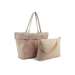 Tragetasche GATTINONI "Teodosia Smooth Reversible Bag Damen", Damen, Gr. onesize, beige, Polyurethan, Taschen, Tragetasche Damen, Shopper, Wendetasche, Fashion, Lifestyle, Sale